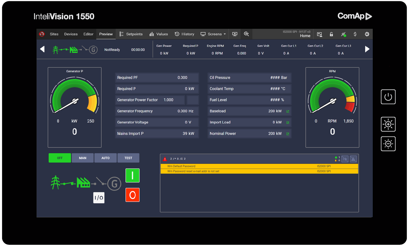 ComAp - InteliVision 1550 Marine