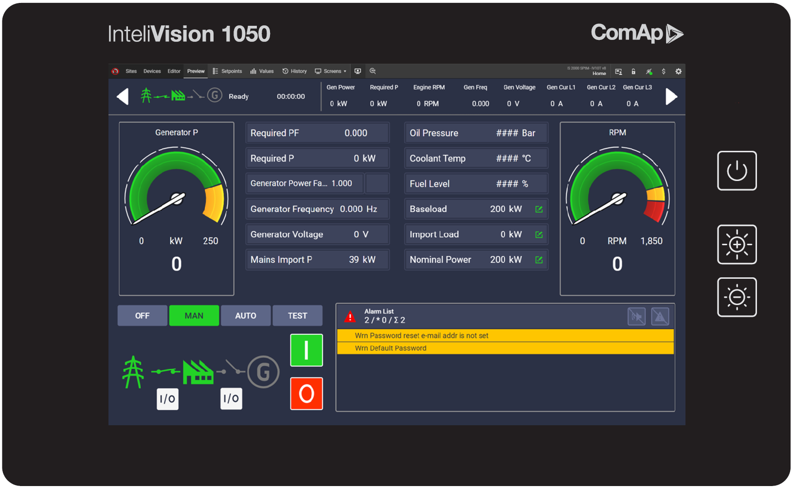 ComAp - InteliVision 1050
